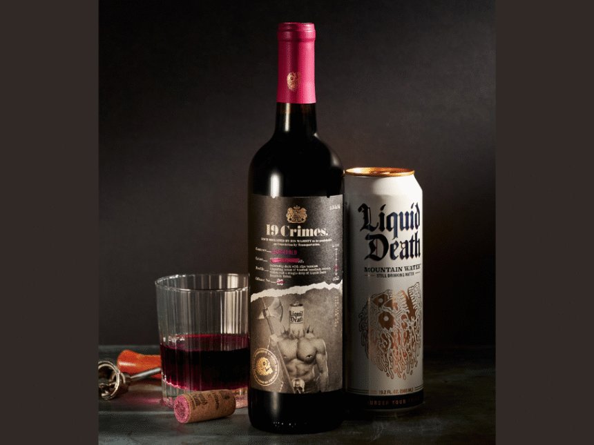 Treasury Wine Estates pairs 19 Crimes with Liquid Death in latest ...